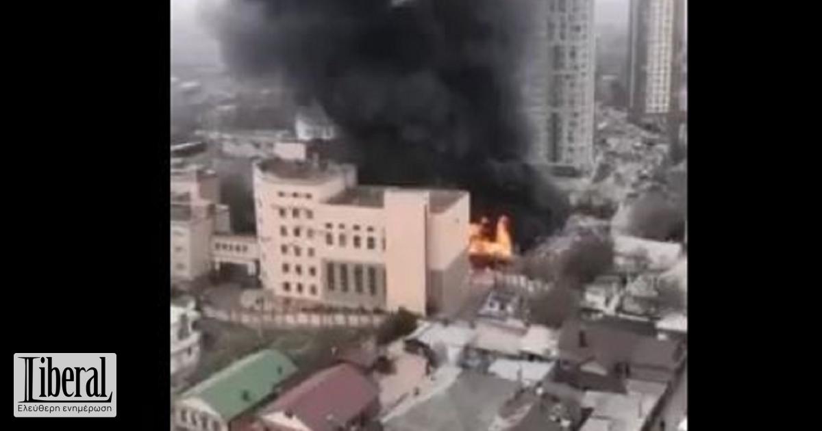 Ρωσία: Φωτιά στο κτίριο της Υπηρεσίας Συνοριακής Φύλαξης της FSB (vid) | Liberal.gr