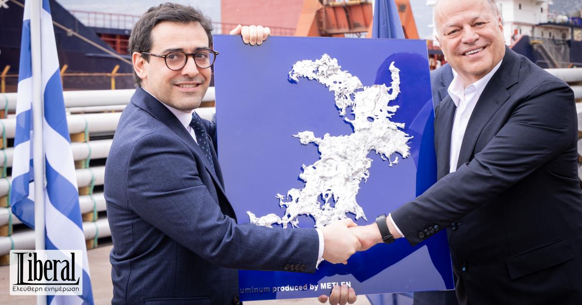 Επίσκεψη του Στεφάν Σεζουρνέ στο εργοστάσιο «Αλουμίνιον της Ελλάδος» της METLEN | Liberal.gr