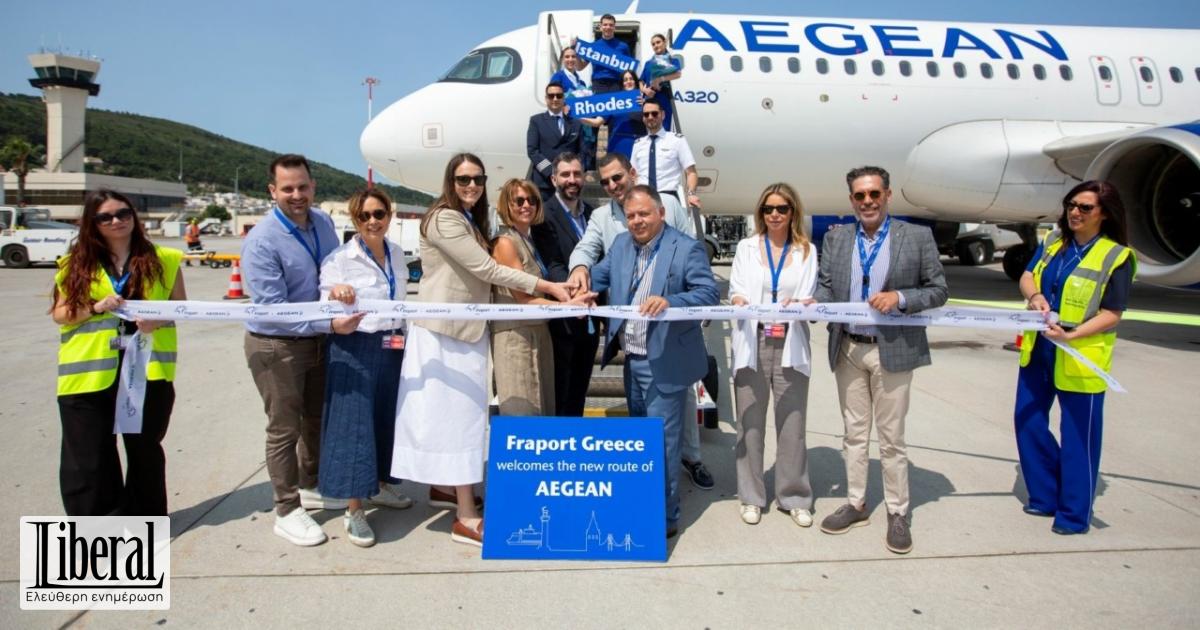 Aegean: Εγκαινιάστηκε νέο δρομολόγιο με απευθείας πτήση Ρόδος ...