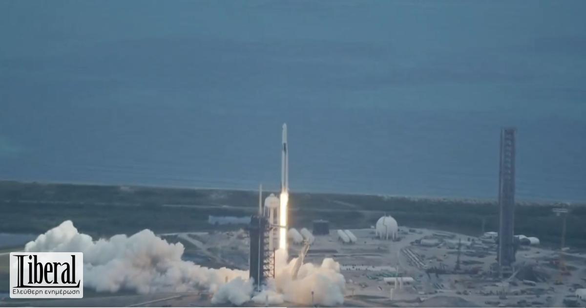 SpaceX: Εκτοξεύτηκε το διαστημόπλοιο με τους 4 αστροναύτες προς τον ISS (vid) | Liberal.gr
